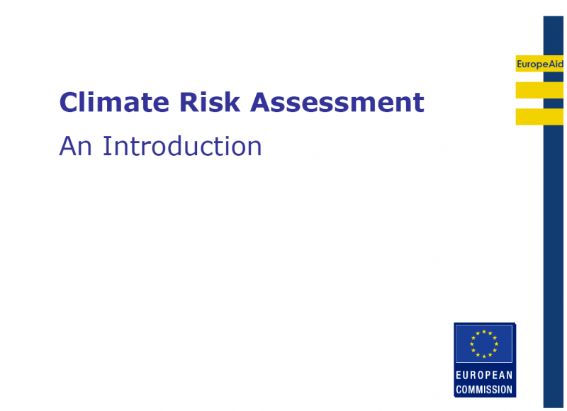 Training Material - Climate Risk Assessment | Capacity4dev