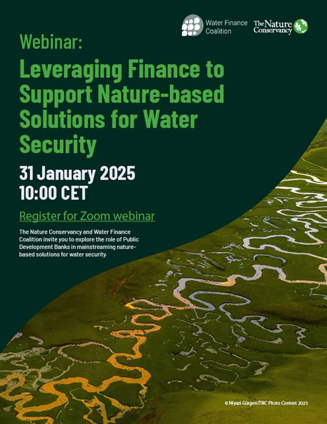 WEBINAR: Leveraging Finance to Support Nature-based Solutions for Water ...